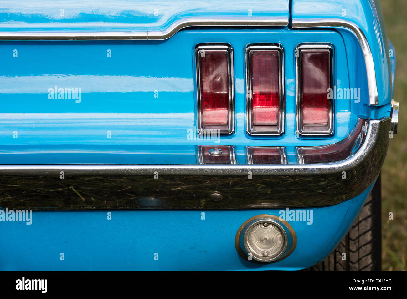 American vintage car, rear view Stock Photo - Alamy