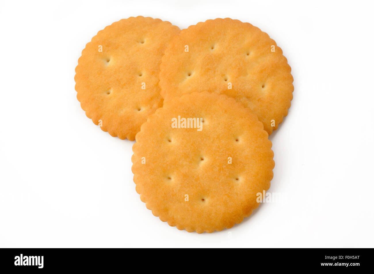 Crackers on white background Stock Photo - Alamy