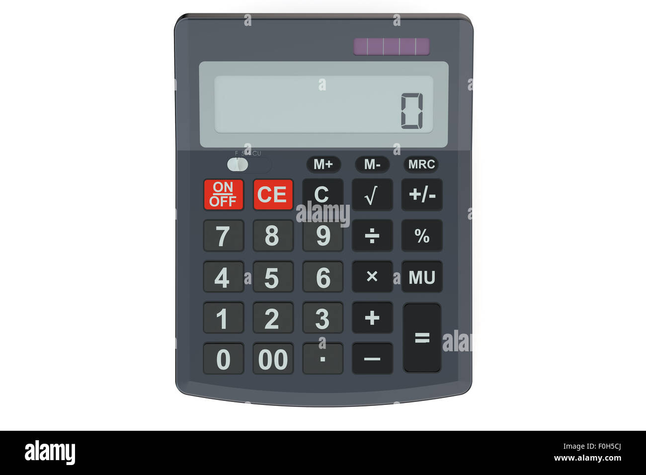 calculator isolated on white background Stock Photo - Alamy
