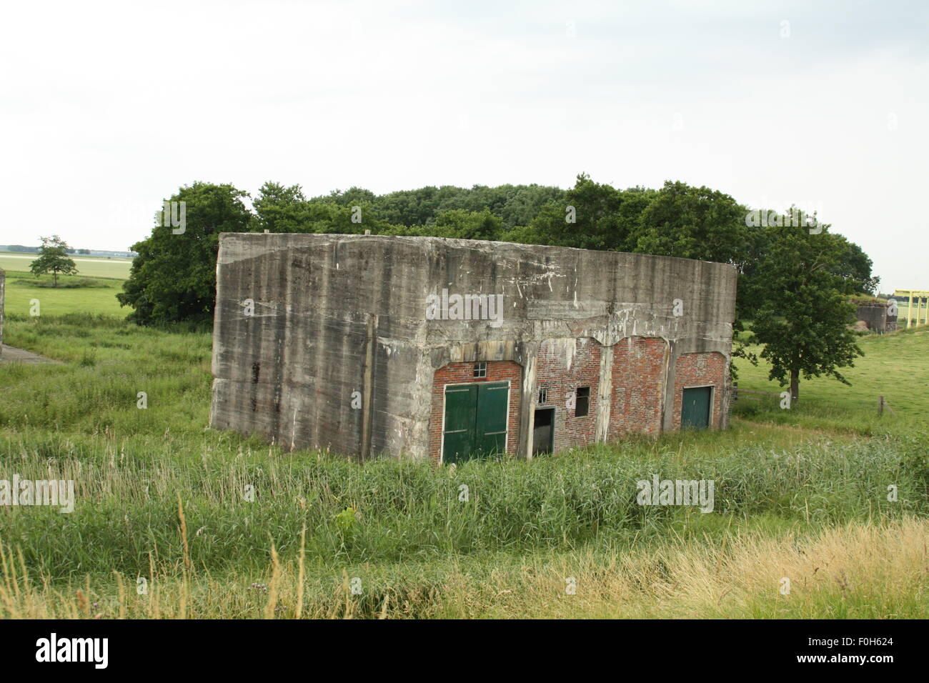 German bunker from World War II in the hamlet Fiemel. Netherlands Stock ...