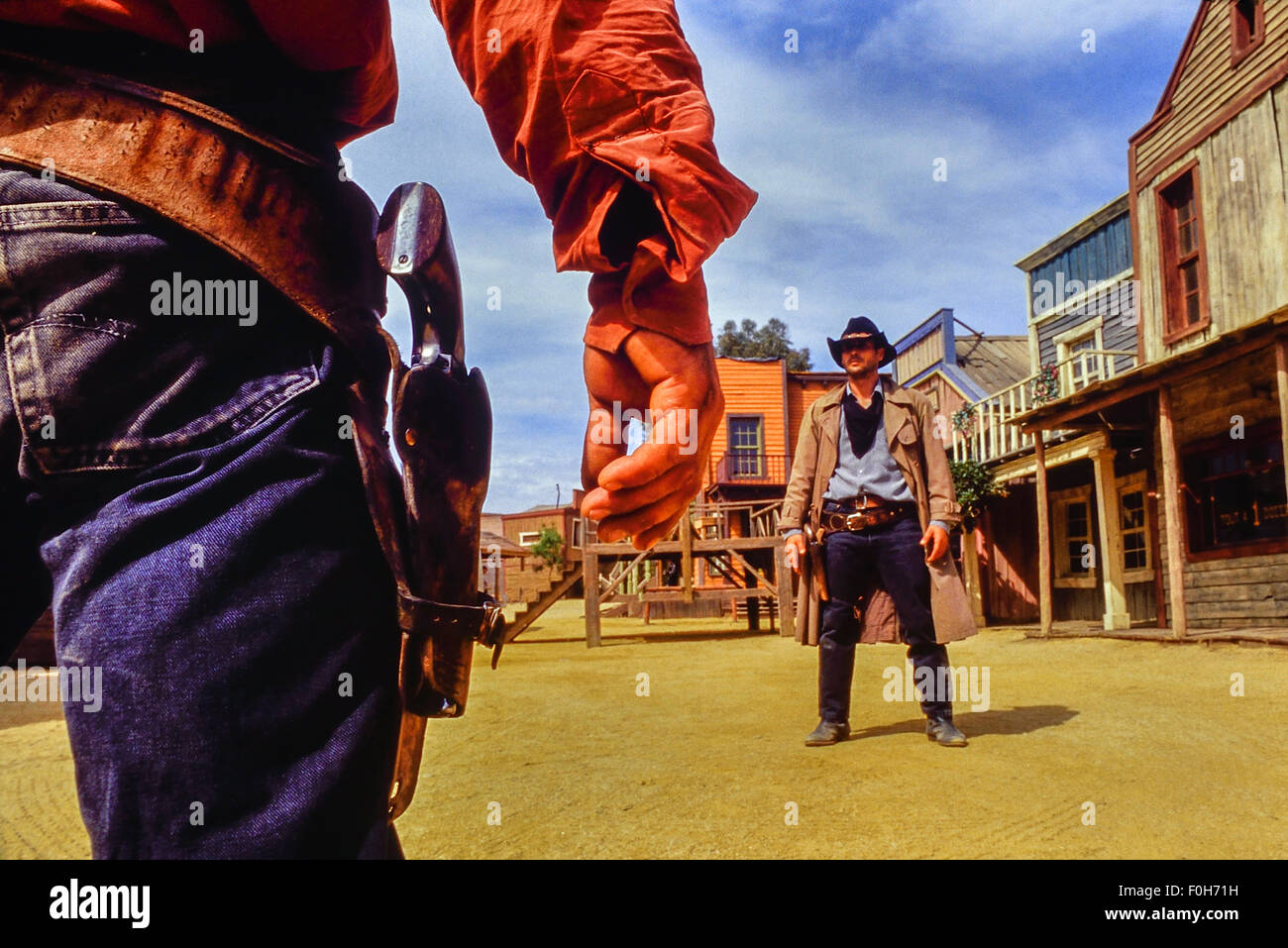 The wild west gun fight High Resolution Stock Photography and Images ...