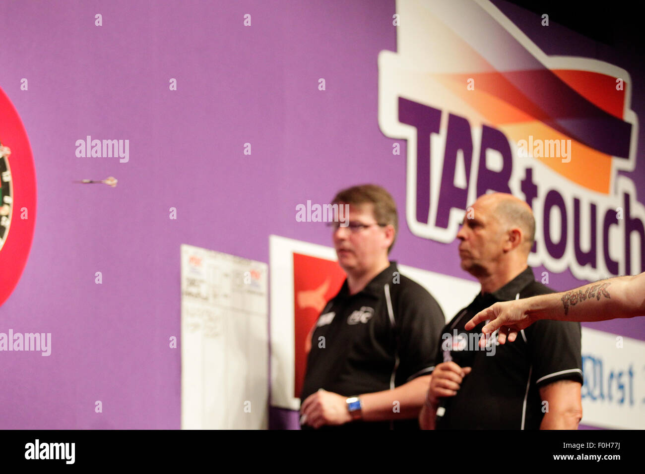 HBF Stadium Perth, Australia. 16th Aug, 2015. TabTouch Perth Darts ...