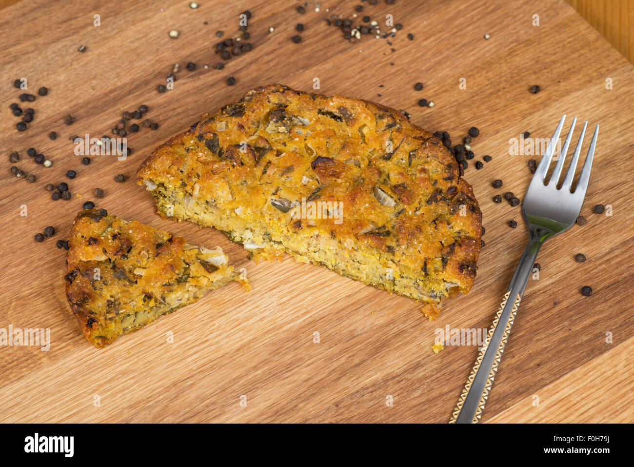 Traditional Turkish corn bread with anchovy Stock Photo - Alamy