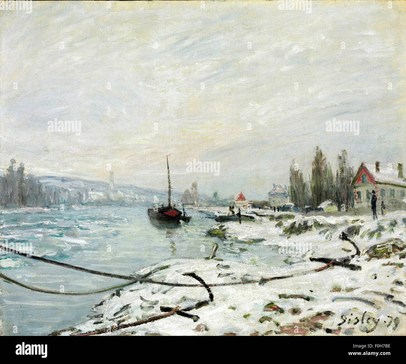 Sisley Paintings Winter