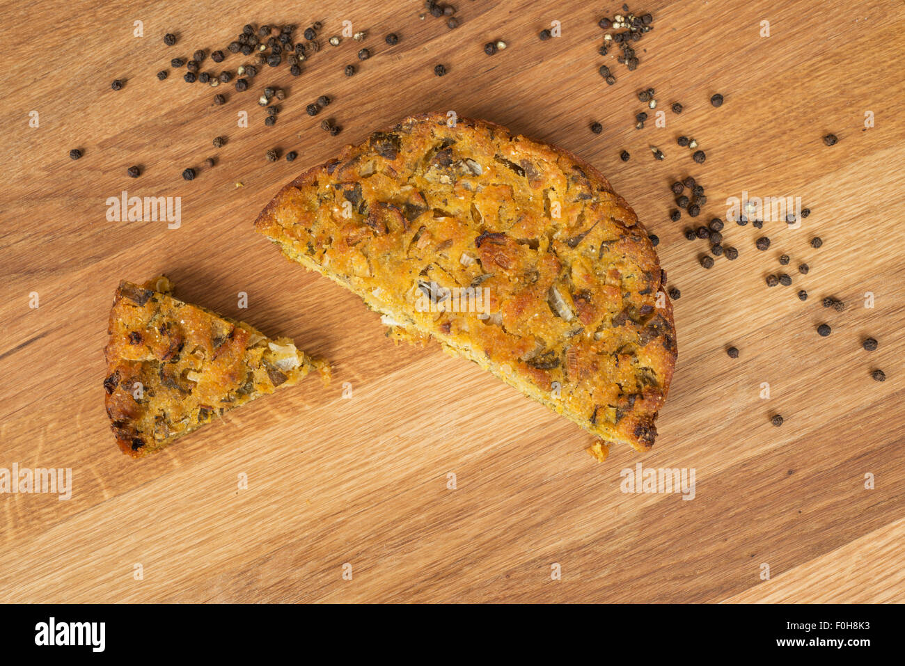 Traditional Turkish corn bread with anchovy Stock Photo - Alamy