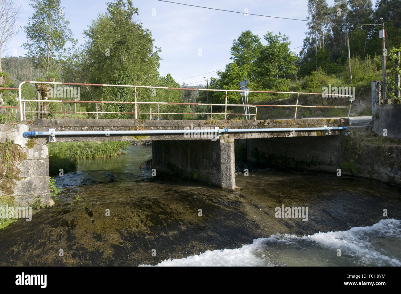 small river bridge in northern Portugal Stock Photo - Alamy
