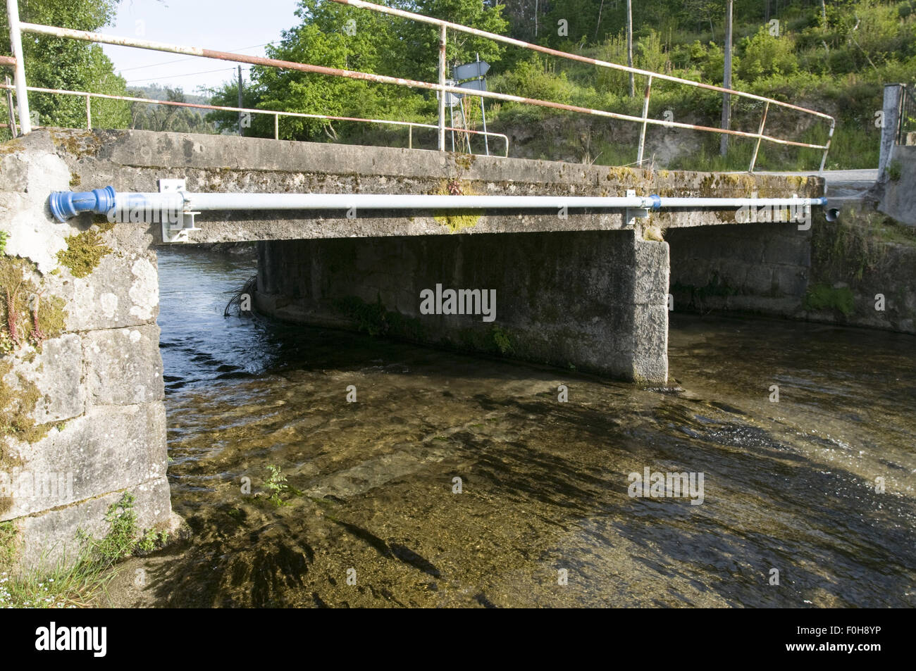small river bridge in northern Portugal Stock Photo - Alamy