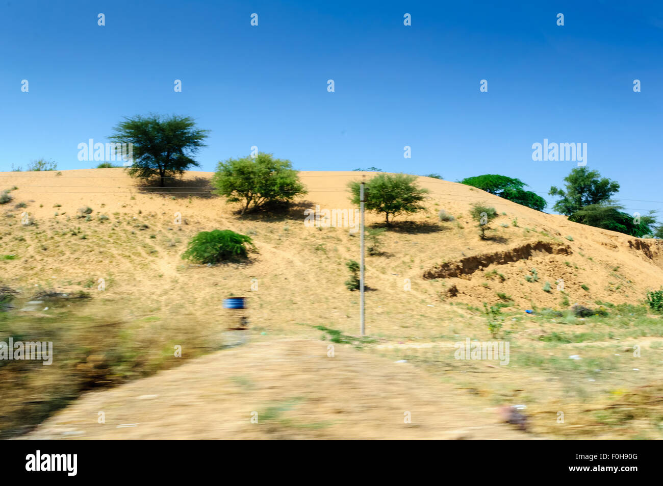 Rajasthan desert road hi-res stock photography and images - Alamy