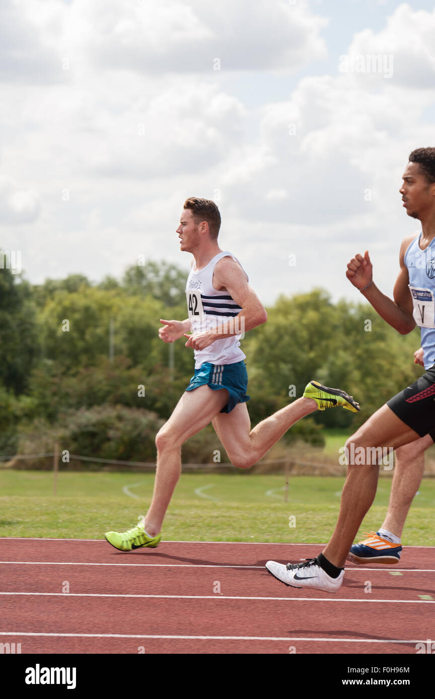 Sport for all 400m male sprint hundred meters race running at high ...