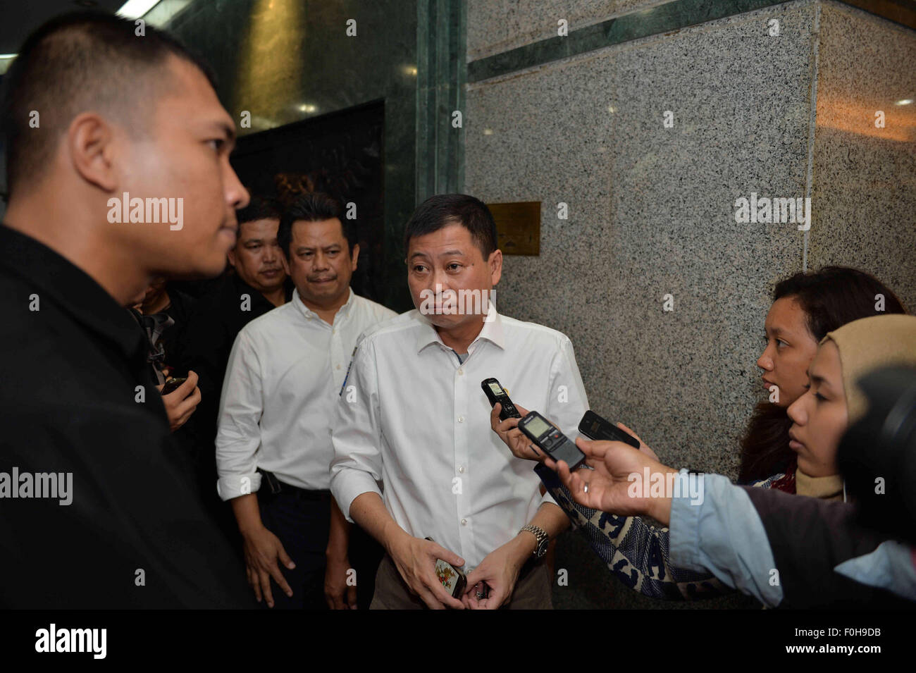 Jakarta, Indonesia. 16th Aug, 2015. Indonesia's Transportation Minister ...
