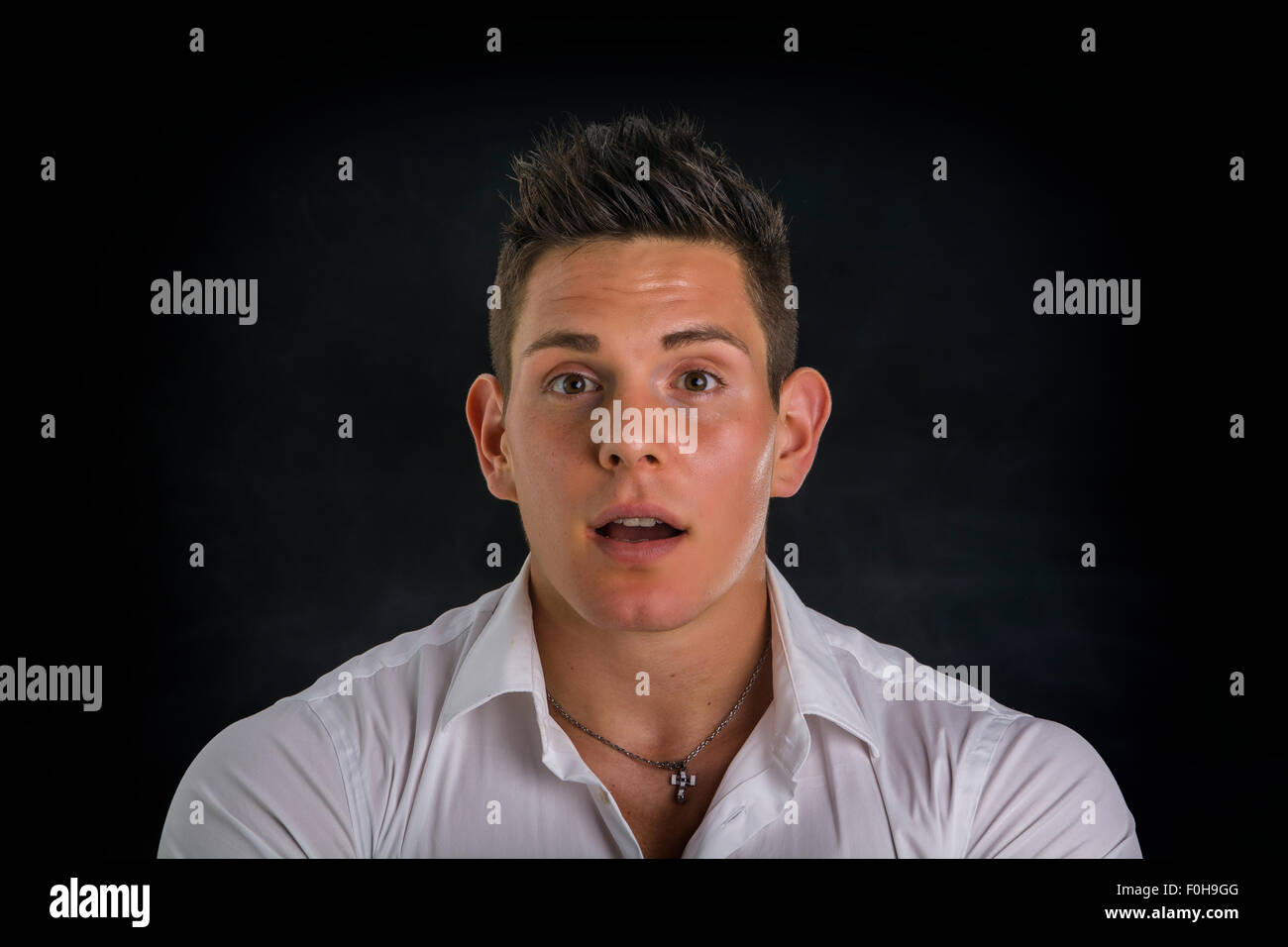 Shocked and unsure hi-res stock photography and images - Alamy