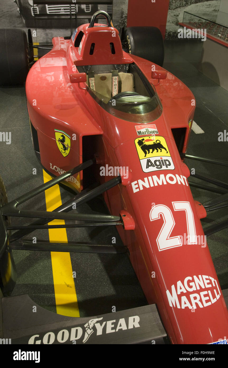 Ferrari Museum (Museo Ferrari) in Maranello, Italy. Ferrari F1 89 (1989 ...