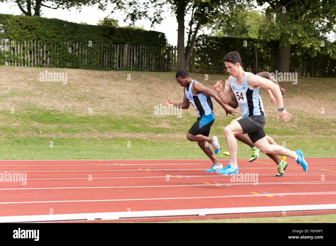 100m sprint hi-res stock photography and images - Alamy