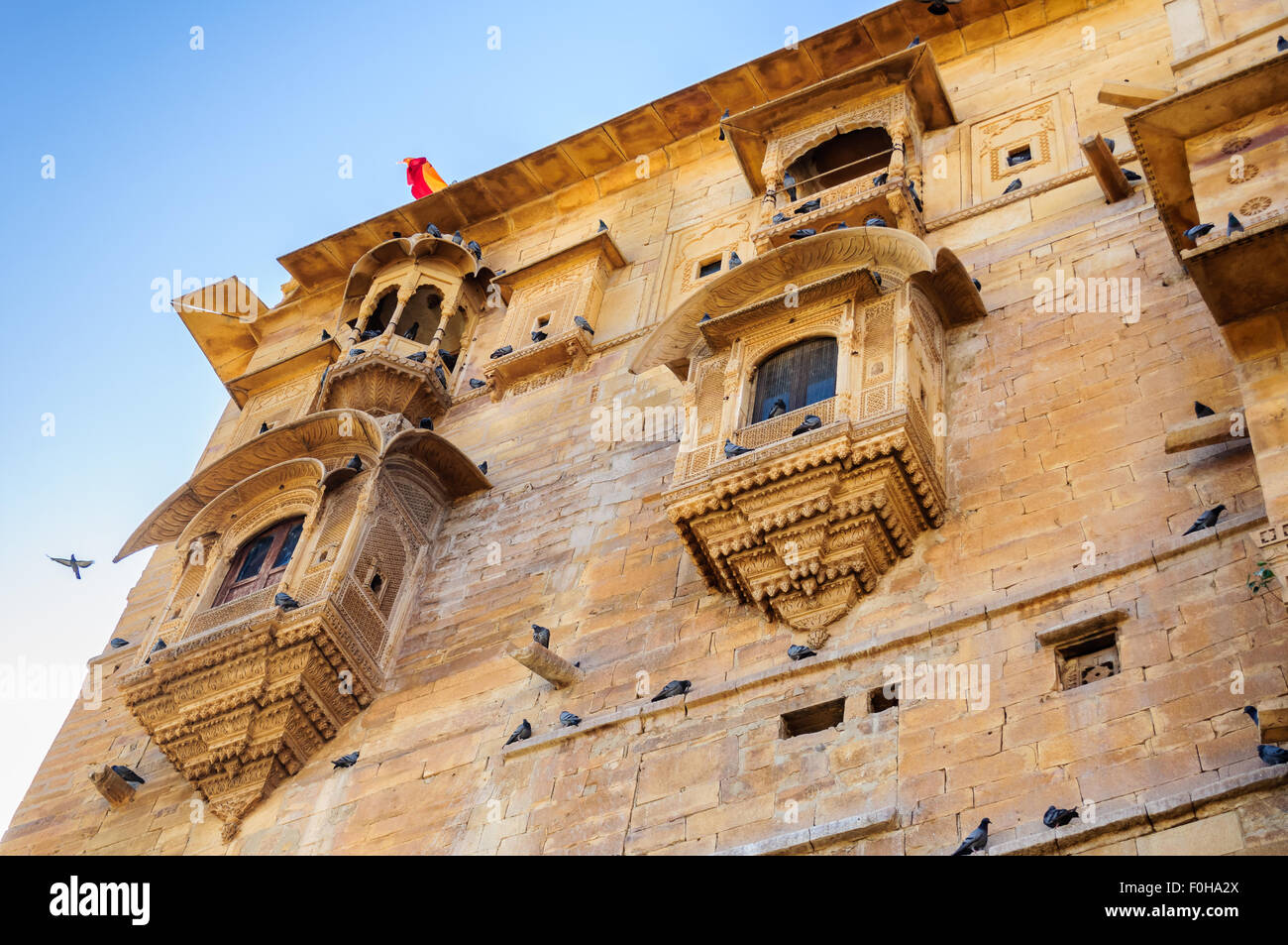 Different Parts of Golden Fort of Jaisalmer, Rajasthan India with copy ...