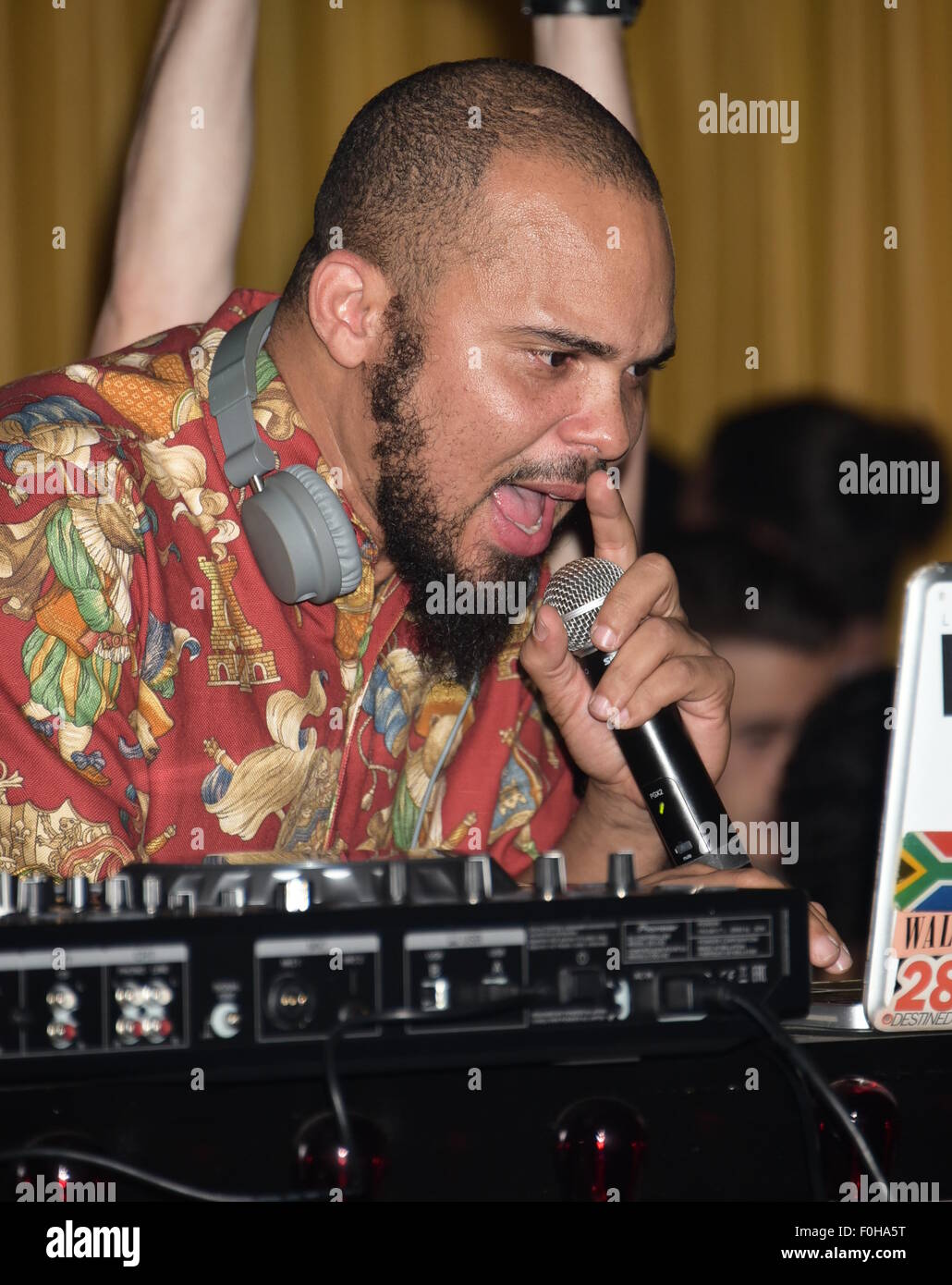 DJ Walshy Fire of Major Lazer and Wiz Khalifa spin at 1 OAK in the ...