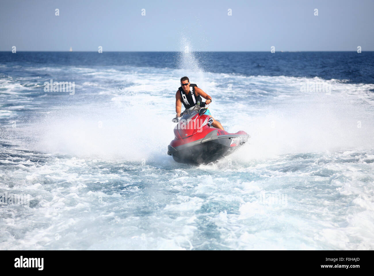 jet ski wave riding off Ramatuelle, south of france Stock Photo - Alamy