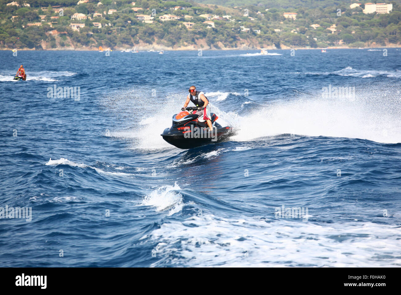 jet ski rider , cavalaire, south of france Stock Photo - Alamy