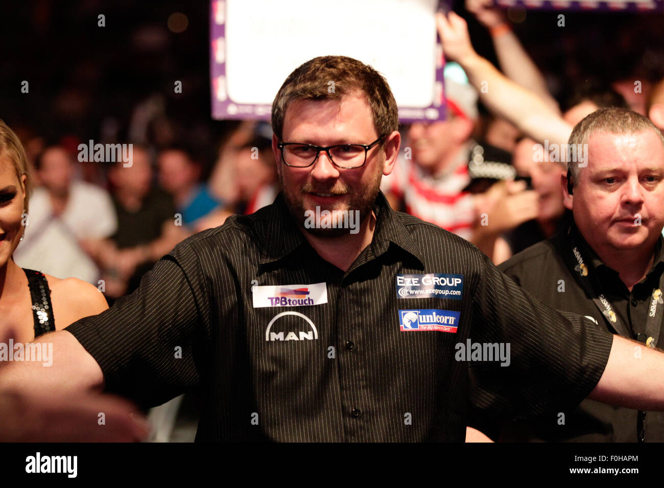 16.08.2015 HBF Stadium Perth, Australia. TabTouch Perth Darts Masters ...