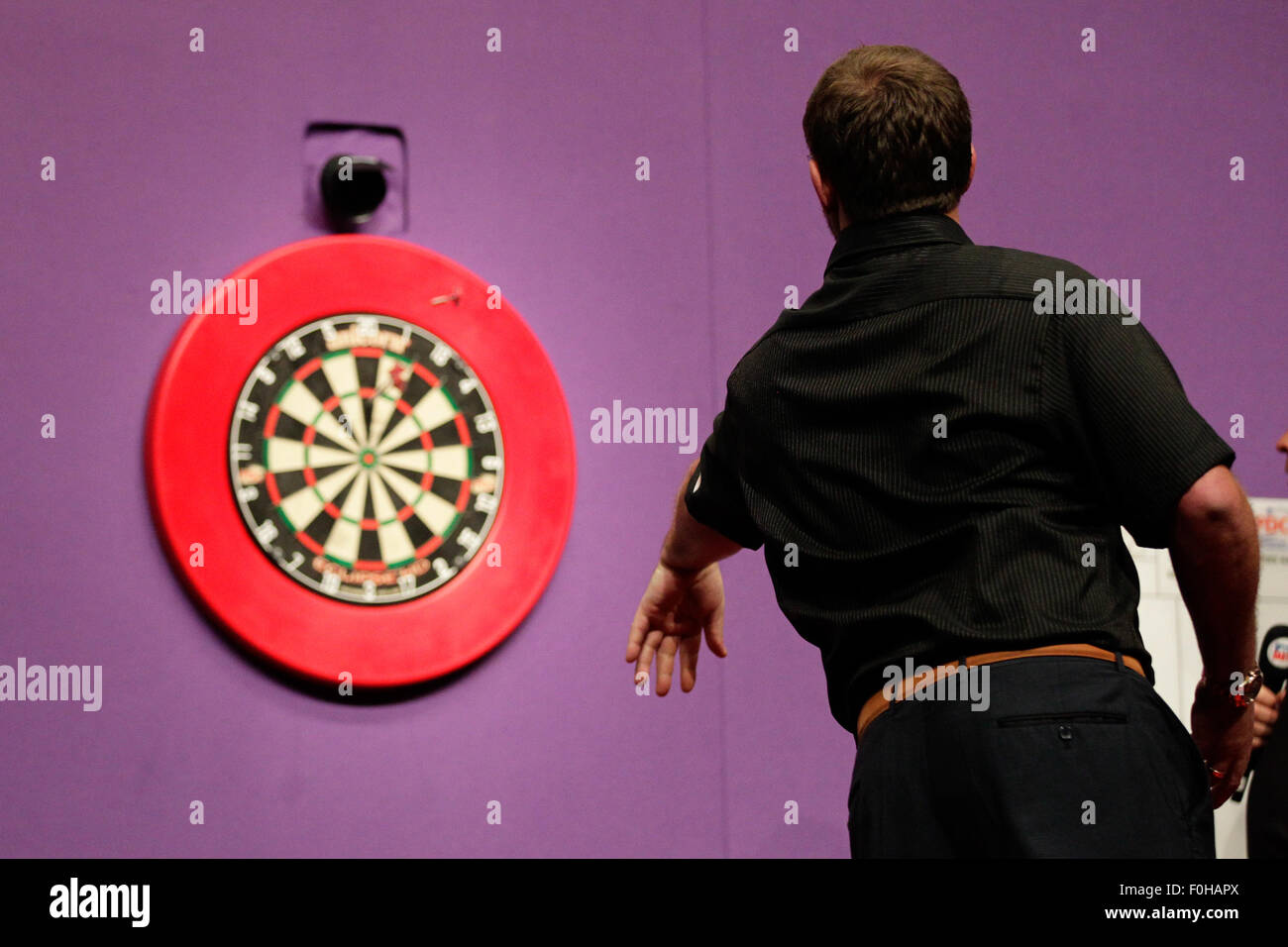 16.08.2015 HBF Stadium Perth, Australia. TabTouch Perth Darts Masters ...