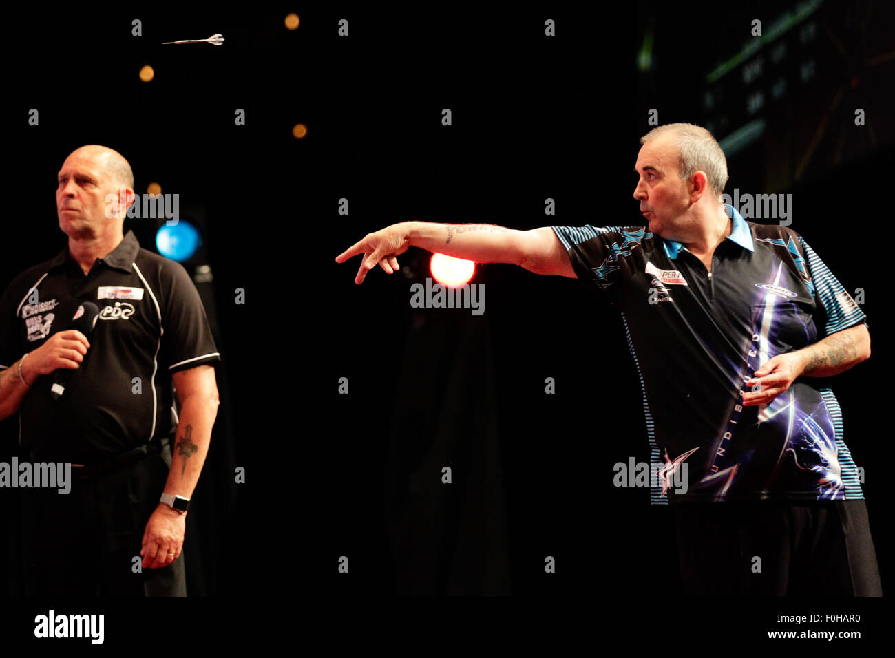 16.08.2015 HBF Stadium Perth, Australia. TabTouch Perth Darts Masters ...