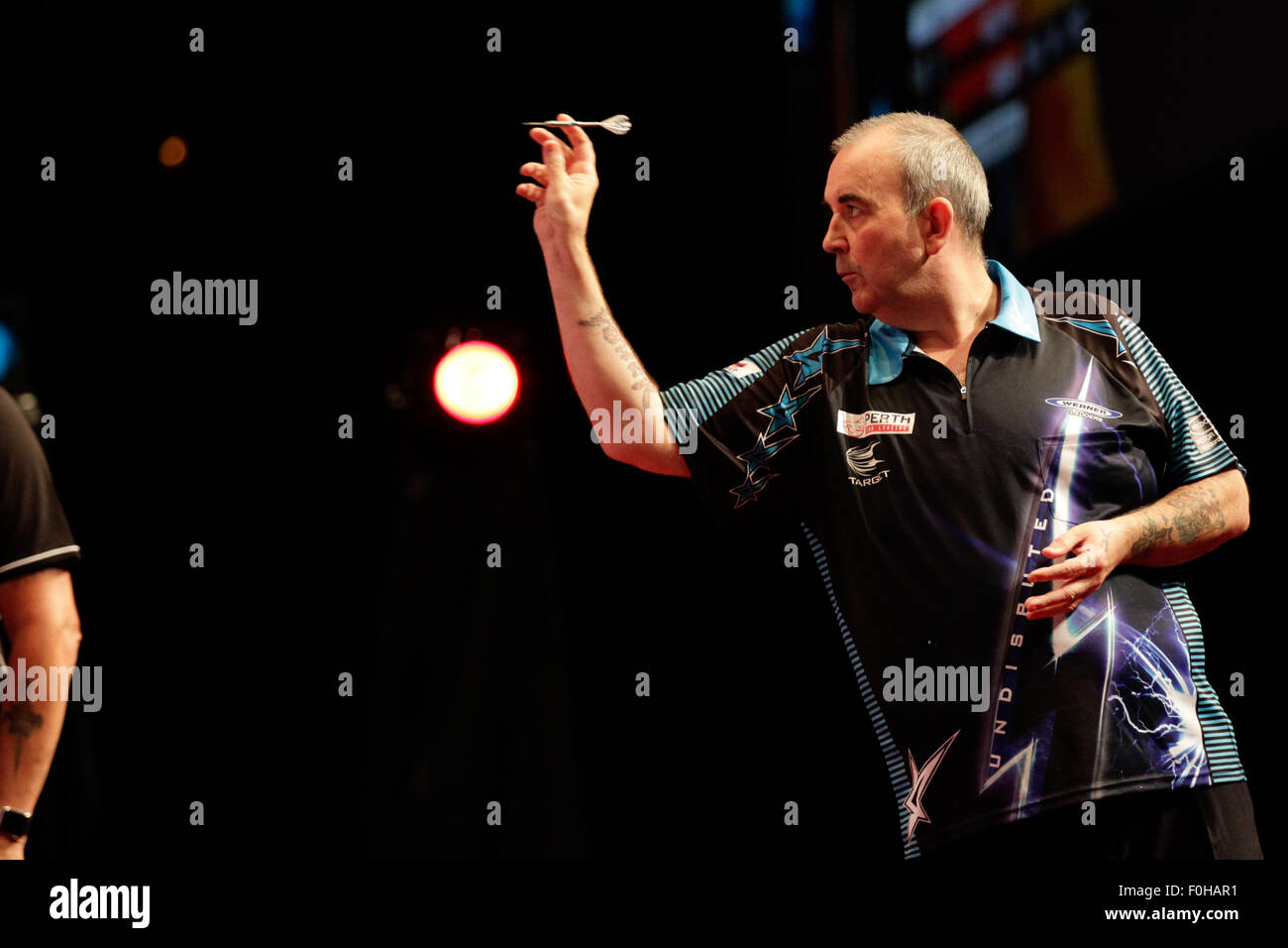 16.08.2015 HBF Stadium Perth, Australia. TabTouch Perth Darts Masters ...