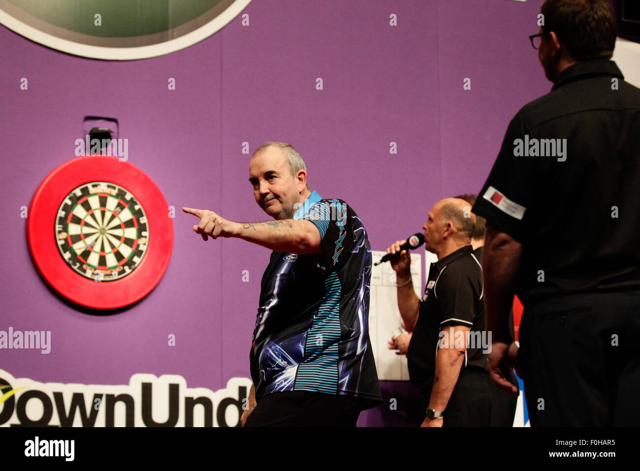 16.08.2015 HBF Stadium Perth, Australia. TabTouch Perth Darts Masters ...