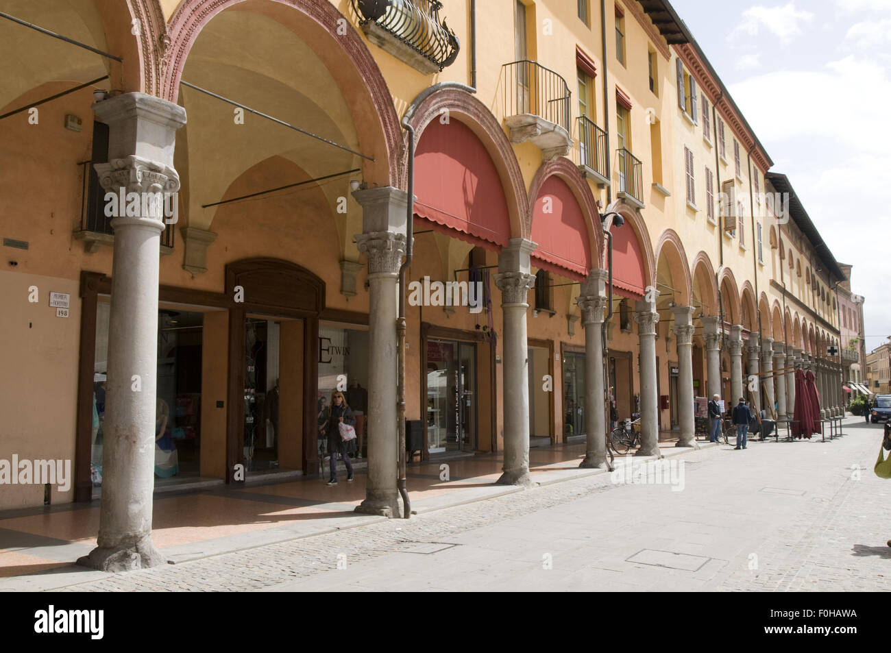 street market on a saturday in Imola, Italy Stock Photo - Alamy