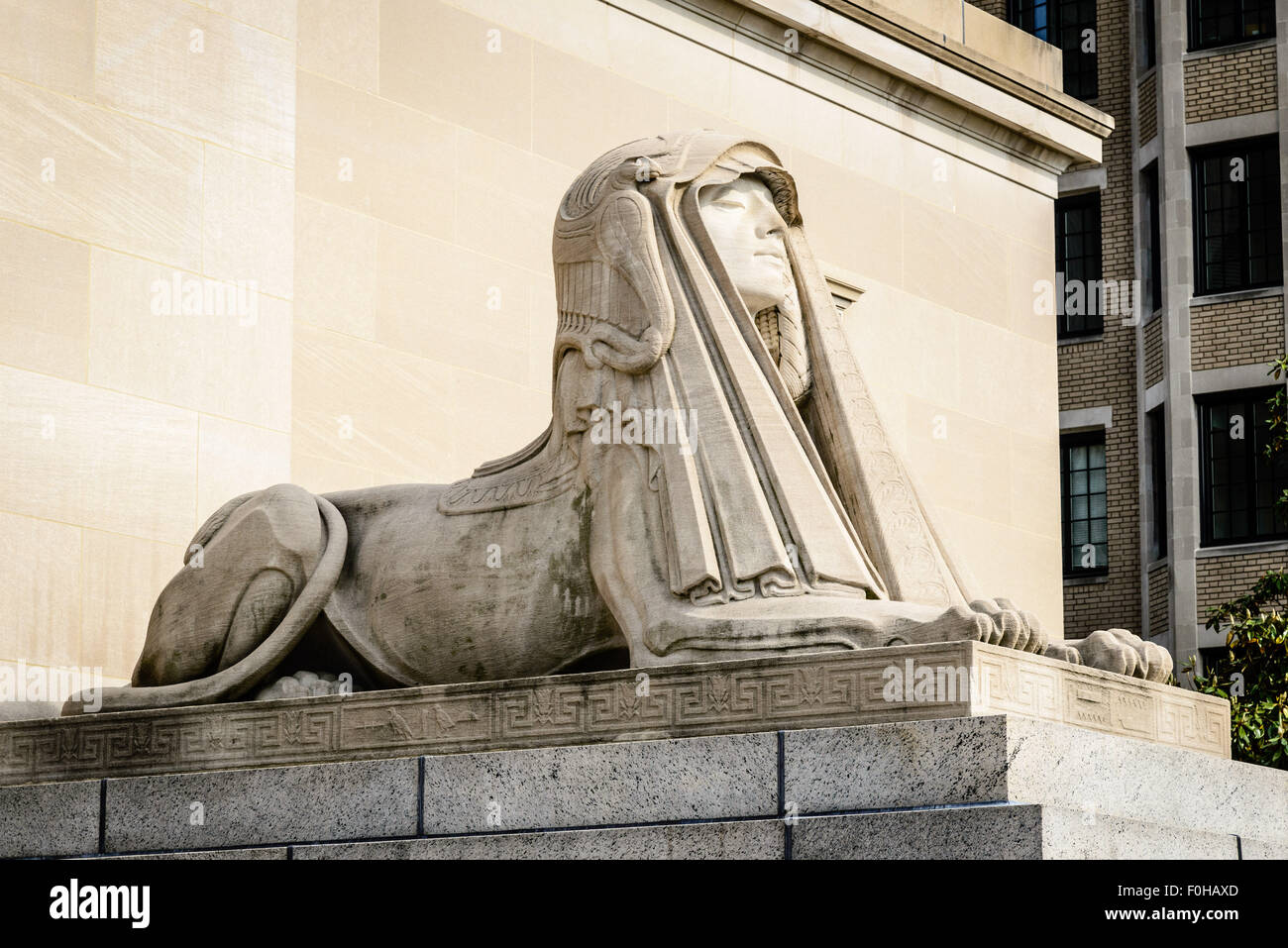 Sphinx Statue Wisdom, House of the Temple, Scottish Rite of Freemasonry ...