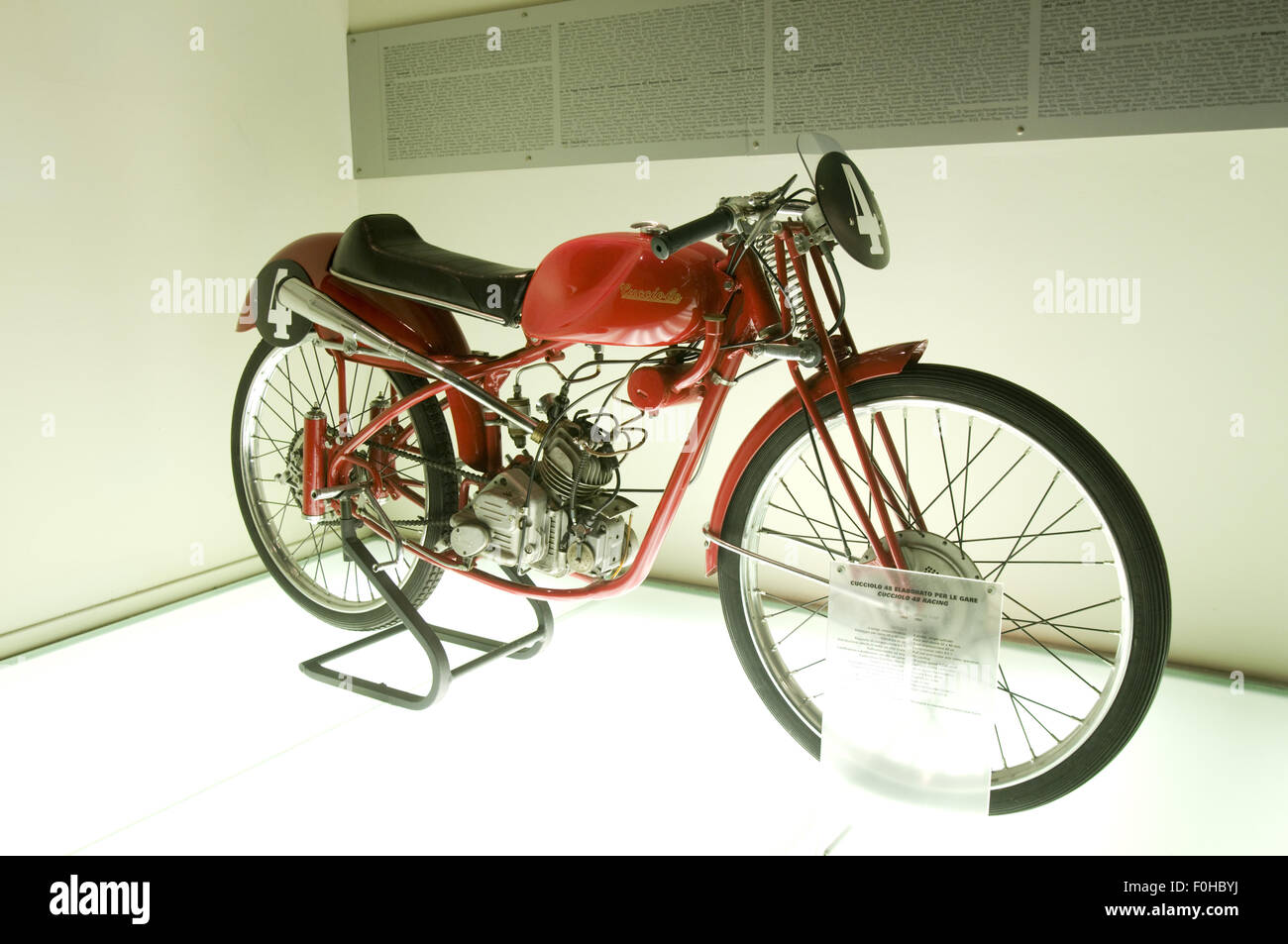 Cucciolo 48 bike in the Ducati museum and factory in Bologna, Italy ...