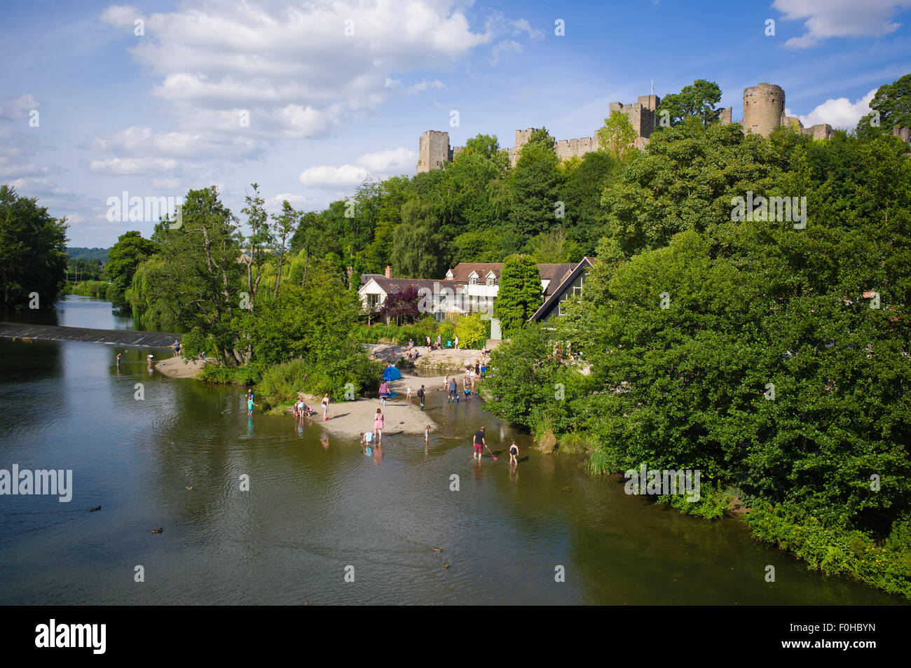 Ludlow Dinham Weir High Resolution Stock Photography and Images - Alamy