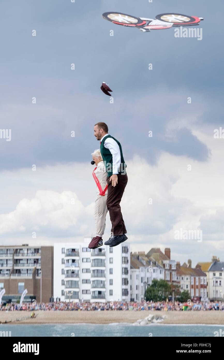Worthing Birdman 2015 on 16/08/2015 at Worthing Pier, Worthing. With ...