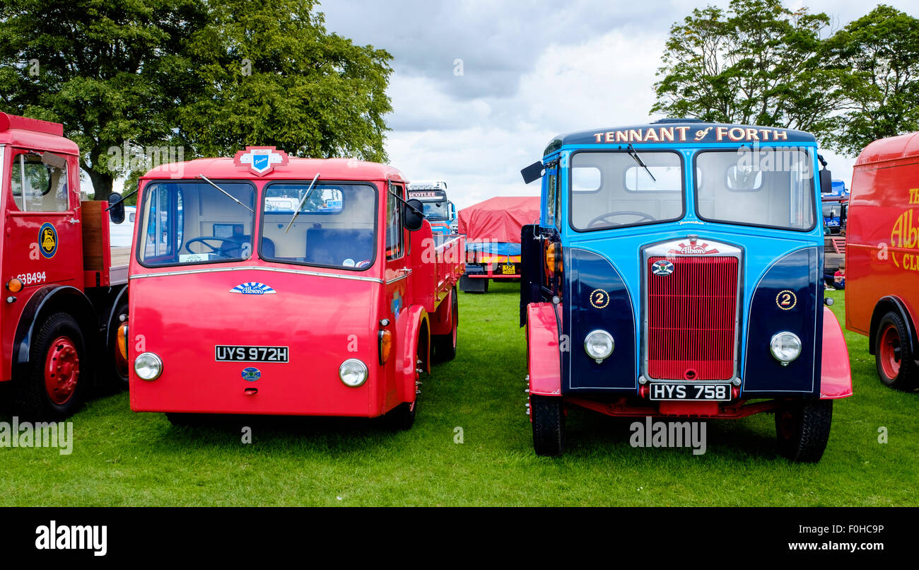 Vintage lorries at the Biggar Vintage Rally, South Lanarkshire ...
