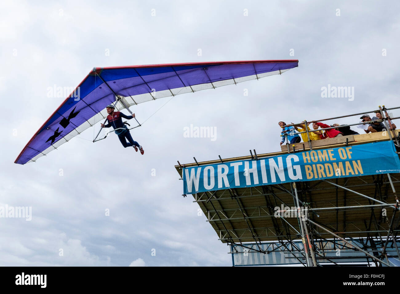 Worthing Birdman 2015 on 16/08/2015 at Worthing Pier, Worthing. With ...