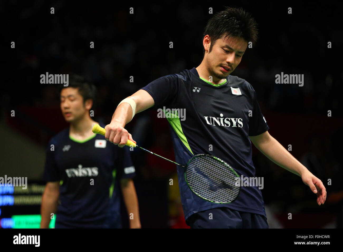 Istora Senayan Arena, Jakarta, Indonesia. 15th Aug, 2015. Kenichi Hayakawa & Hiroyuki Endo (JPN ...