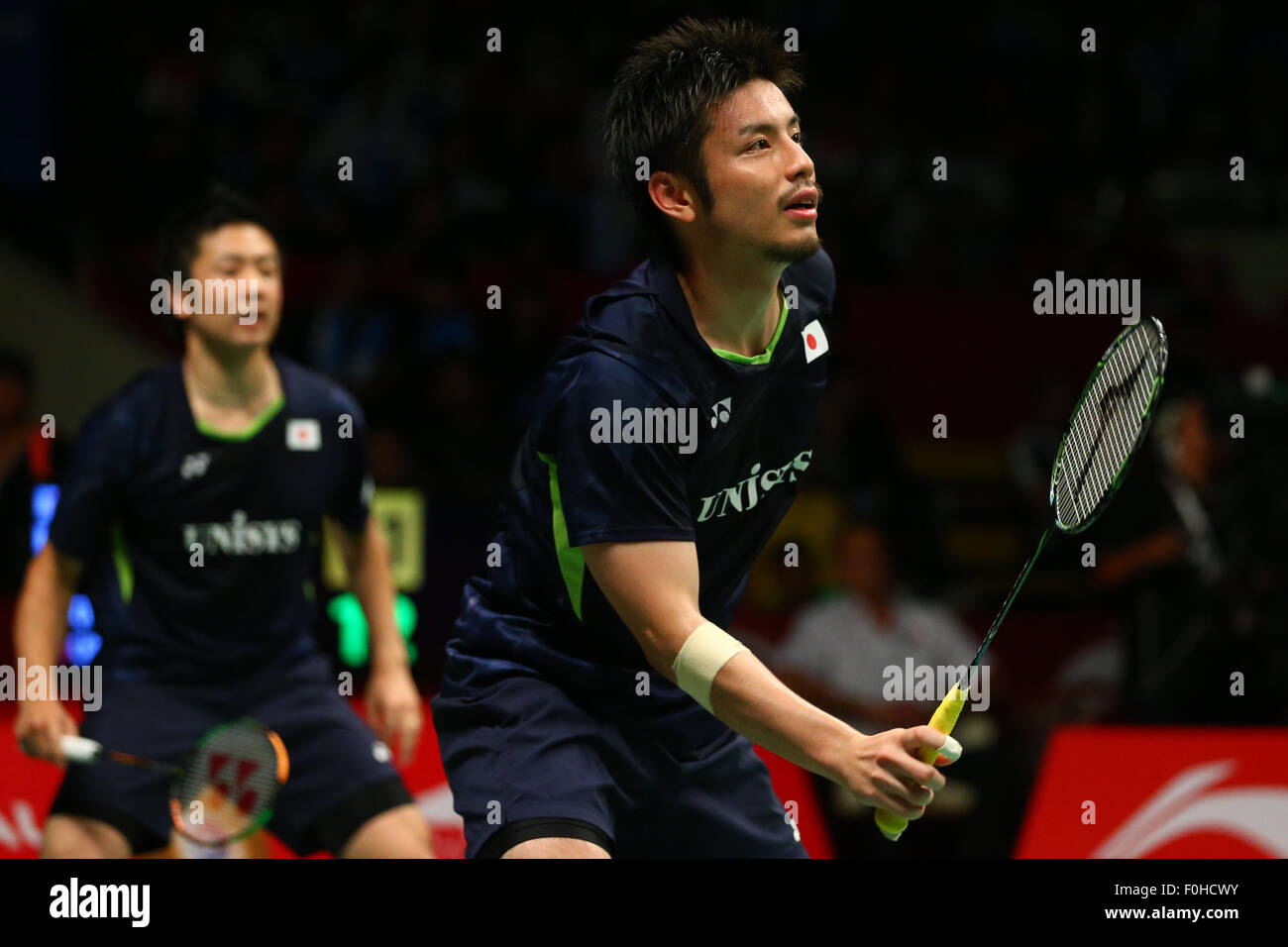 Istora Senayan Arena, Jakarta, Indonesia. 15th Aug, 2015. Kenichi Hayakawa & Hiroyuki Endo (JPN ...