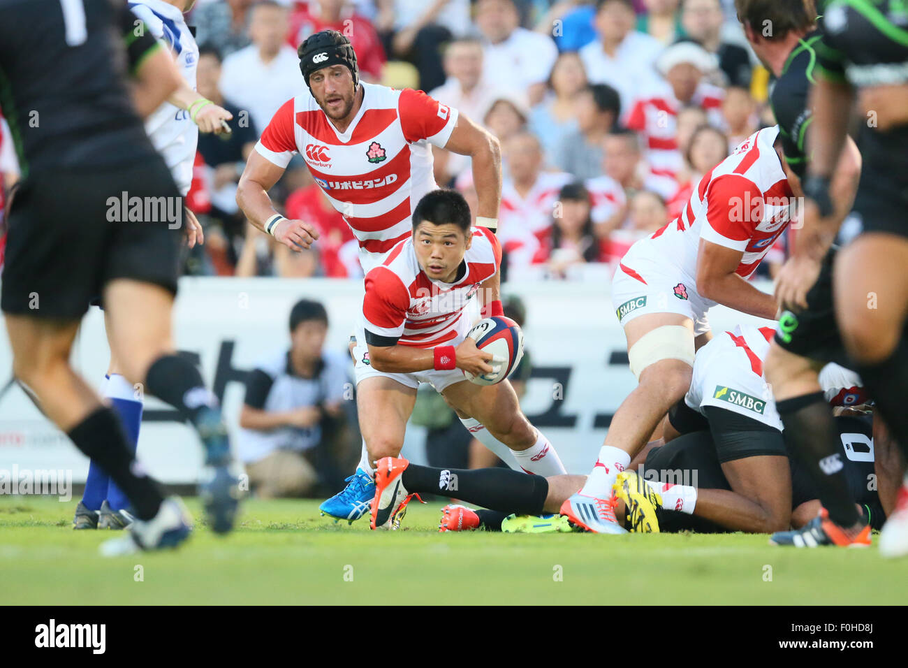 Tokyo, Japan. 15th Aug, 2015. Fumiaki Tanaka (JPN) Rugby : Rugby test ...