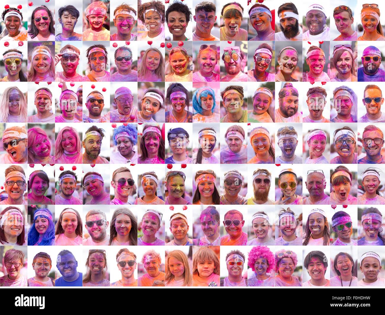 Collage of smiling faces hi-res stock photography and images - Alamy