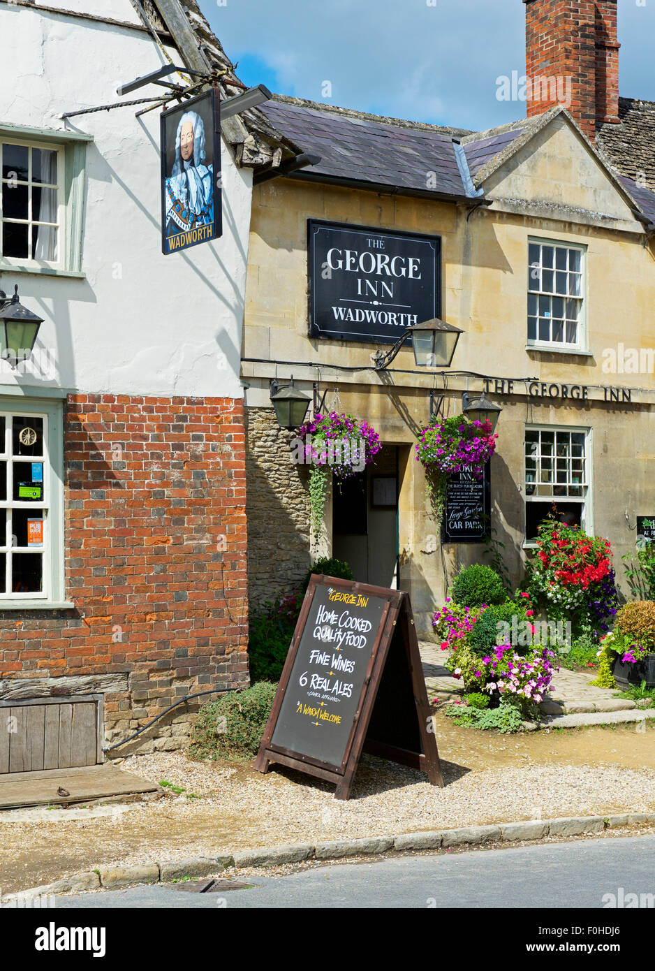 The George Inn, Lacock, Wiltshire, England UK Stock Photo - Alamy