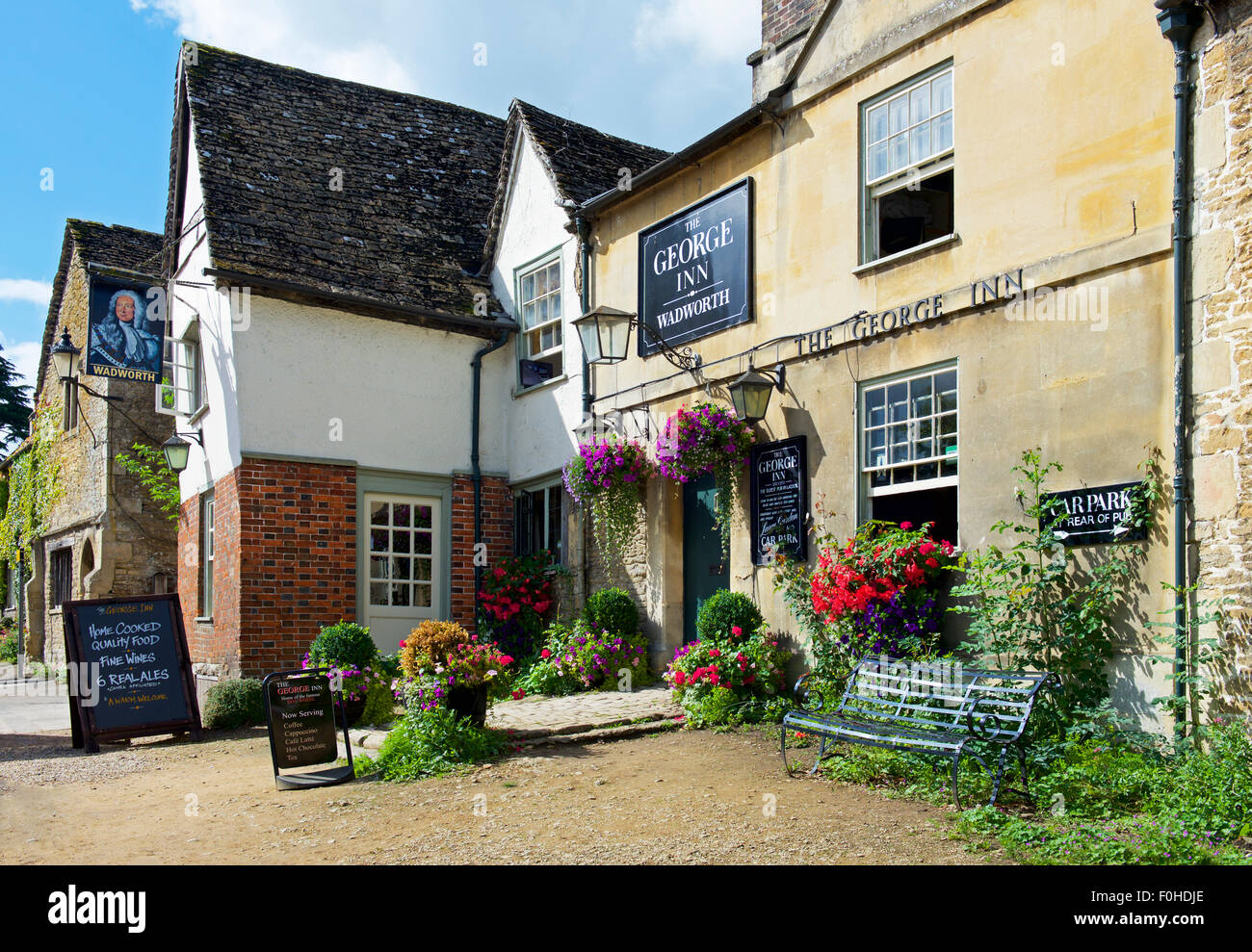 The George Inn, Lacock, Wiltshire, England UK Stock Photo - Alamy