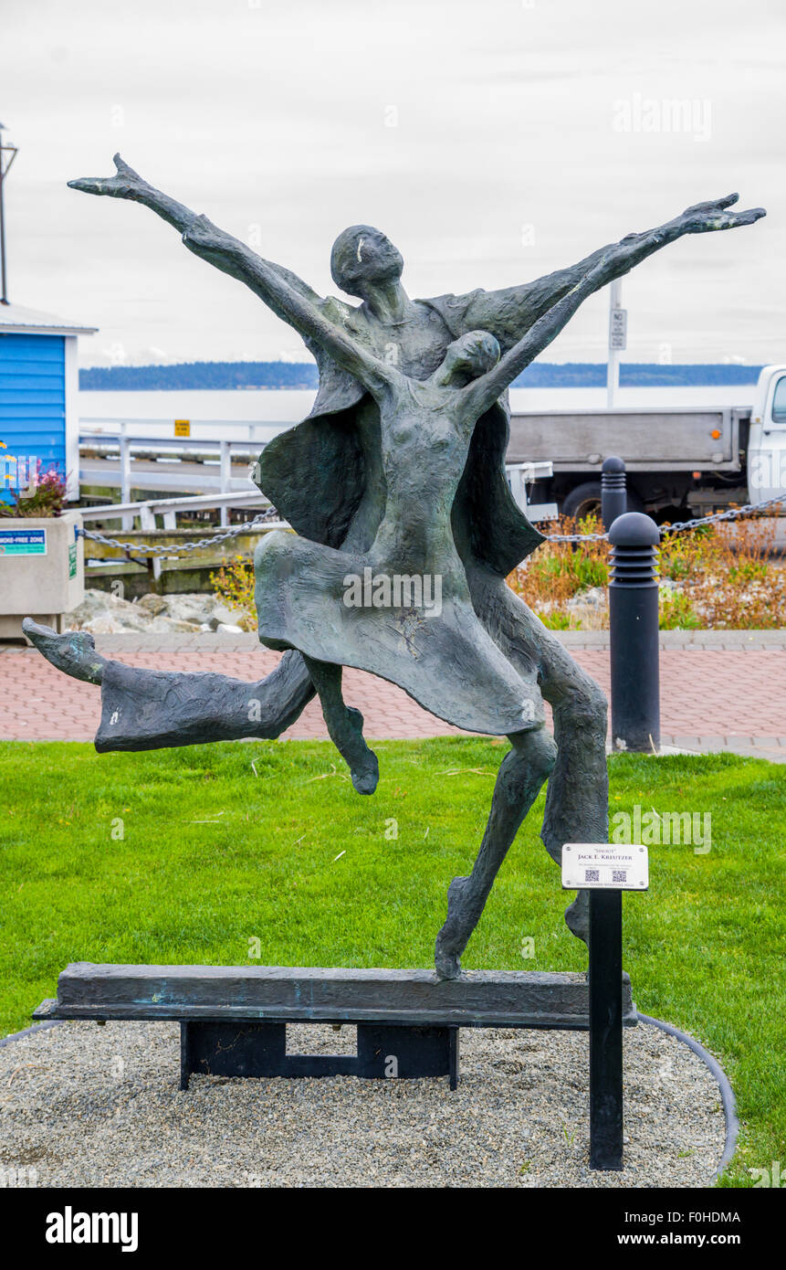 "Shout" sculpture bu Jack E. Kreutzer along the sea wall walk along ...