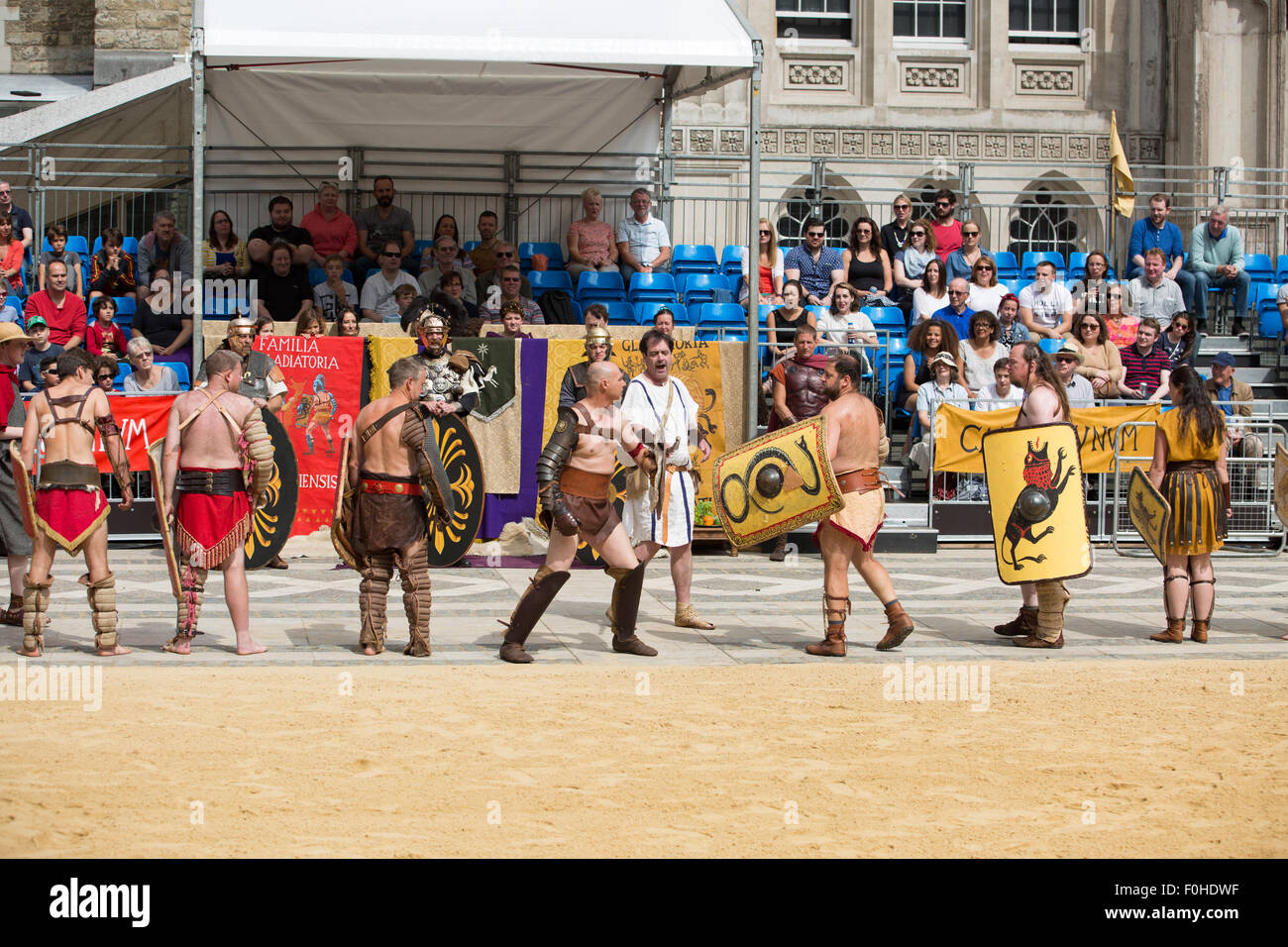 The Gladiator Games Guildhall Amphitheater London Stock Photo - Alamy