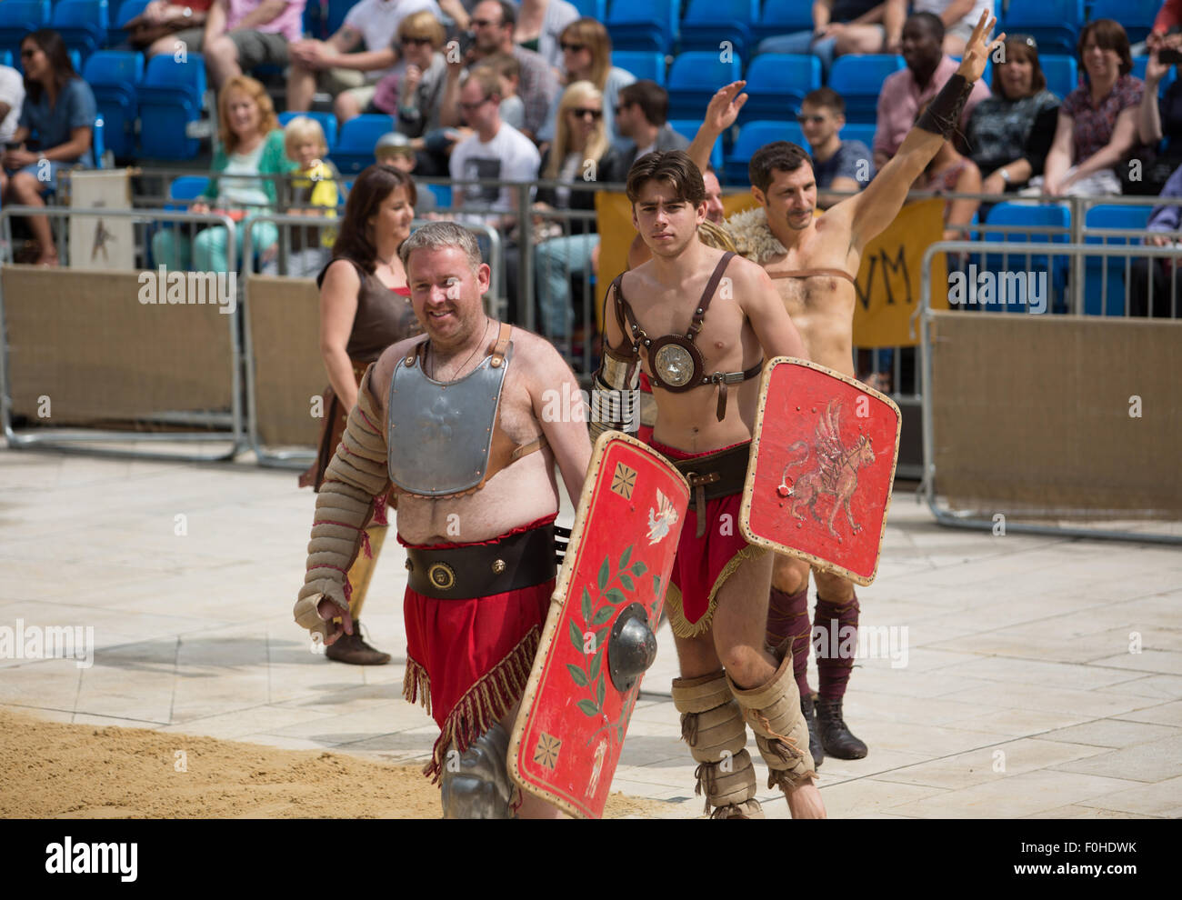The Gladiator Games Guildhall Amphitheater London Stock Photo - Alamy