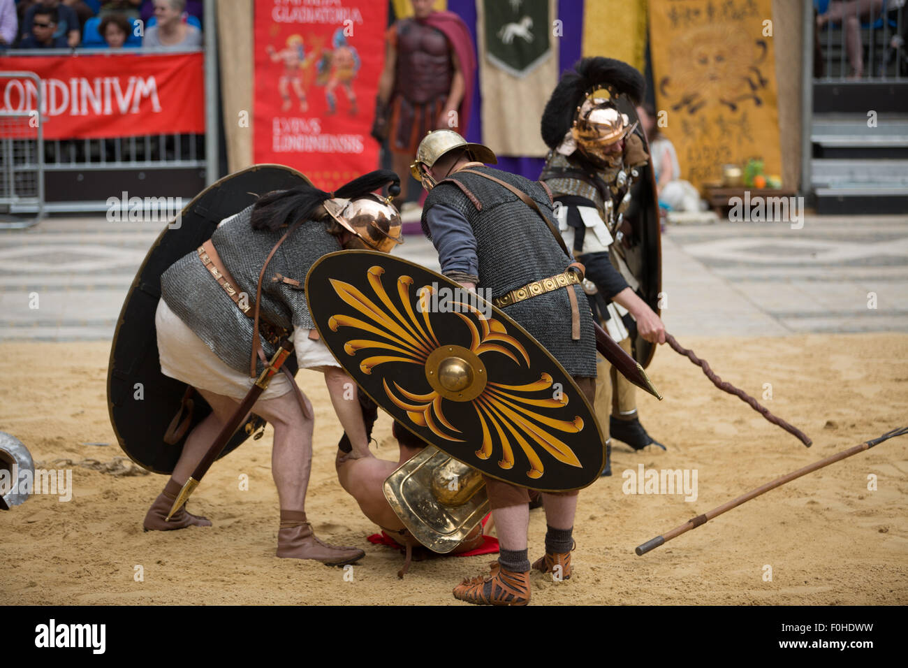 The Gladiator Games Guildhall Amphitheater London Stock Photo - Alamy