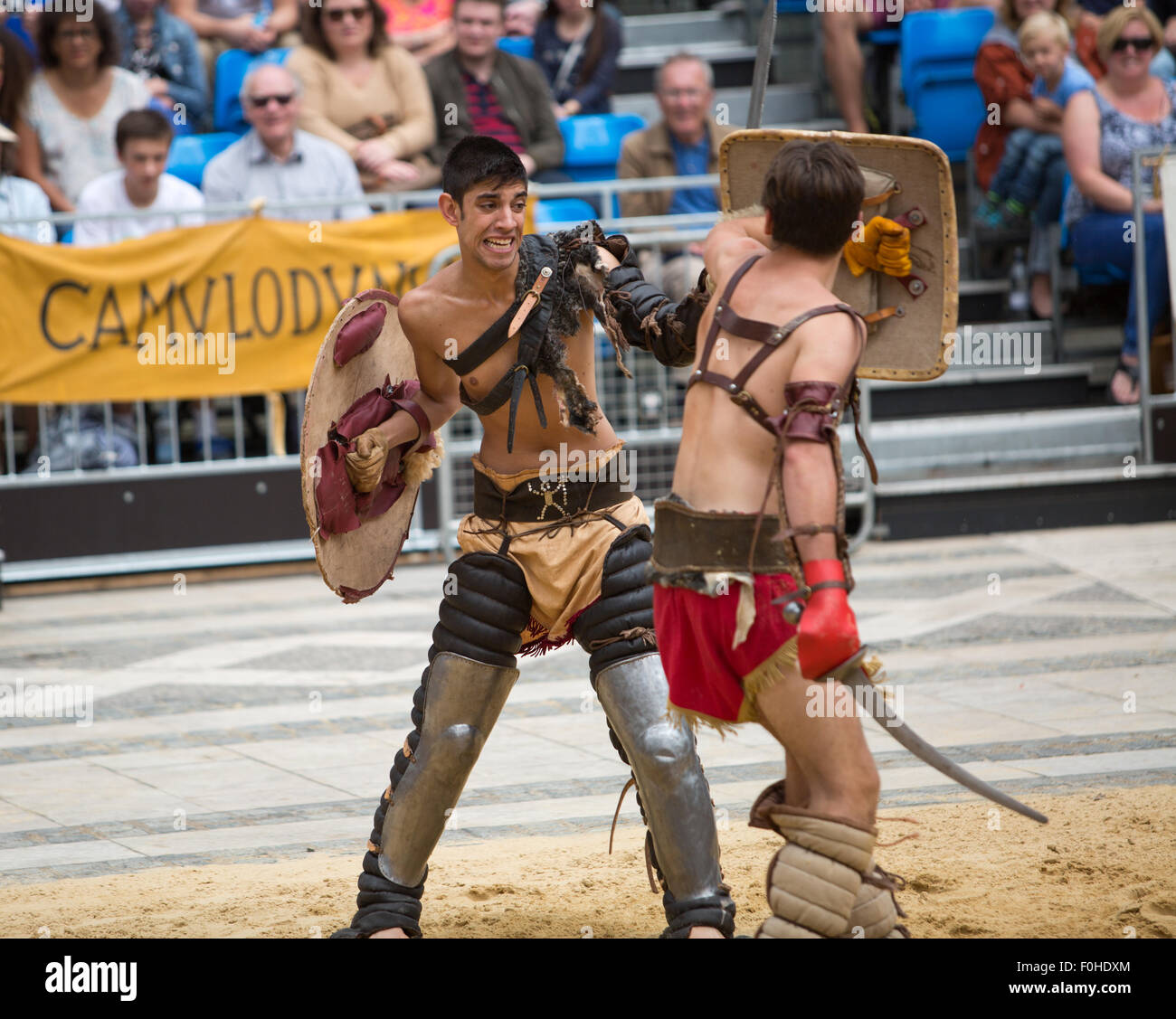 Roman gladiators fight out amphitheater hi-res stock photography and ...
