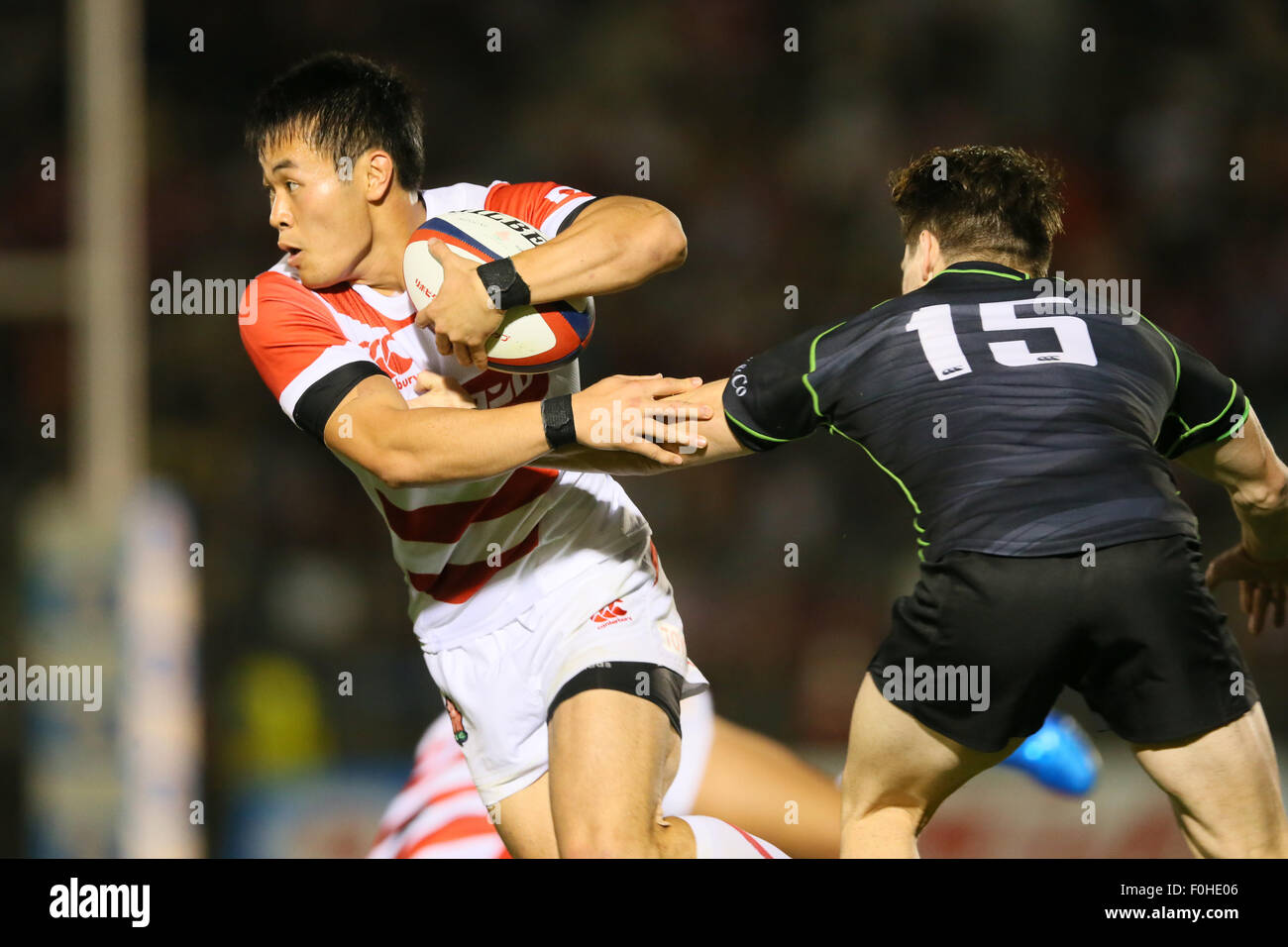 Tokyo, Japan. 15th Aug, 2015. Kenki Fukuoka (JPN) Rugby : Rugby test ...