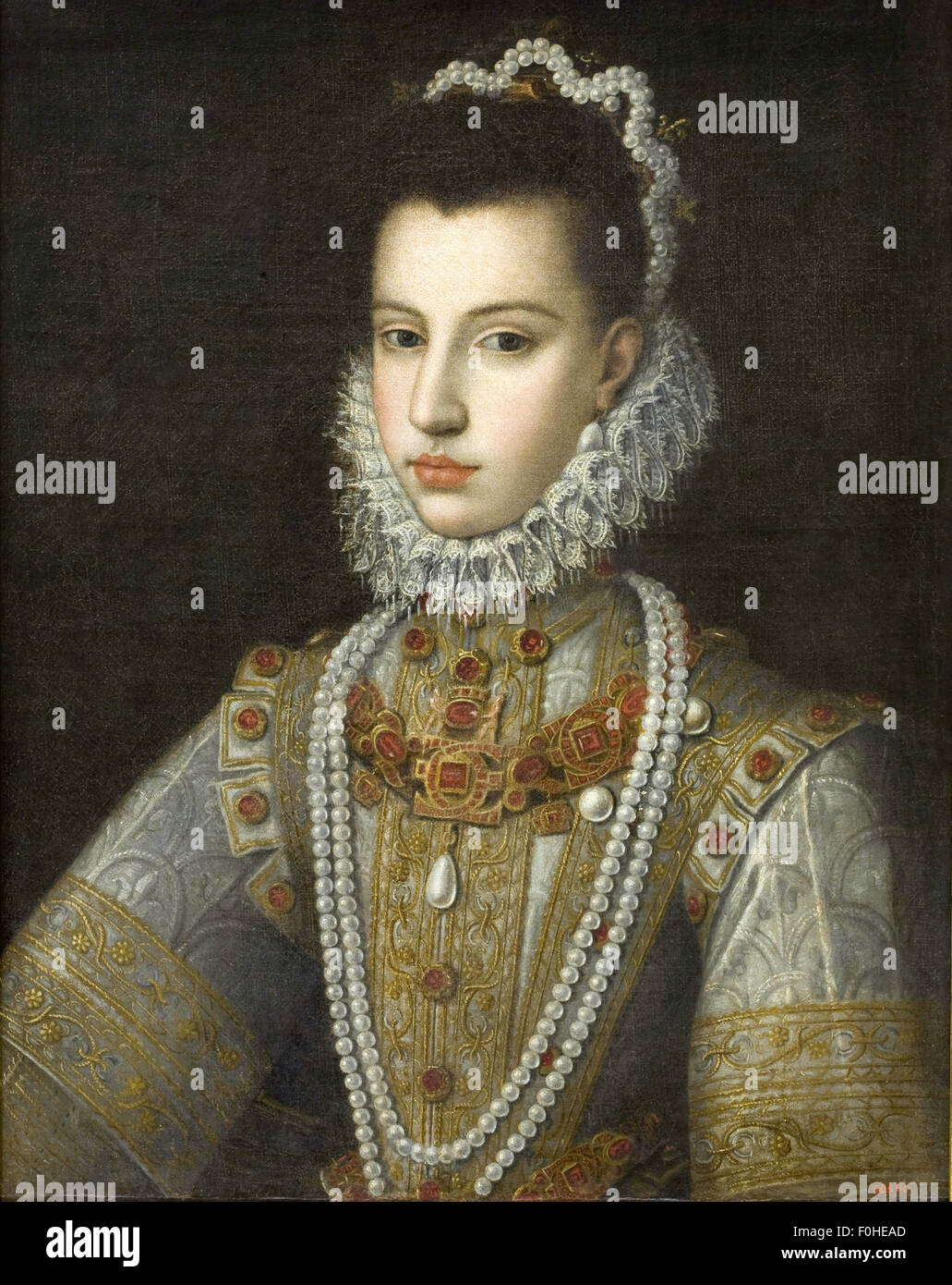 Alonso sanchez coello portrait of the infanta catherine michelle hi-res ...