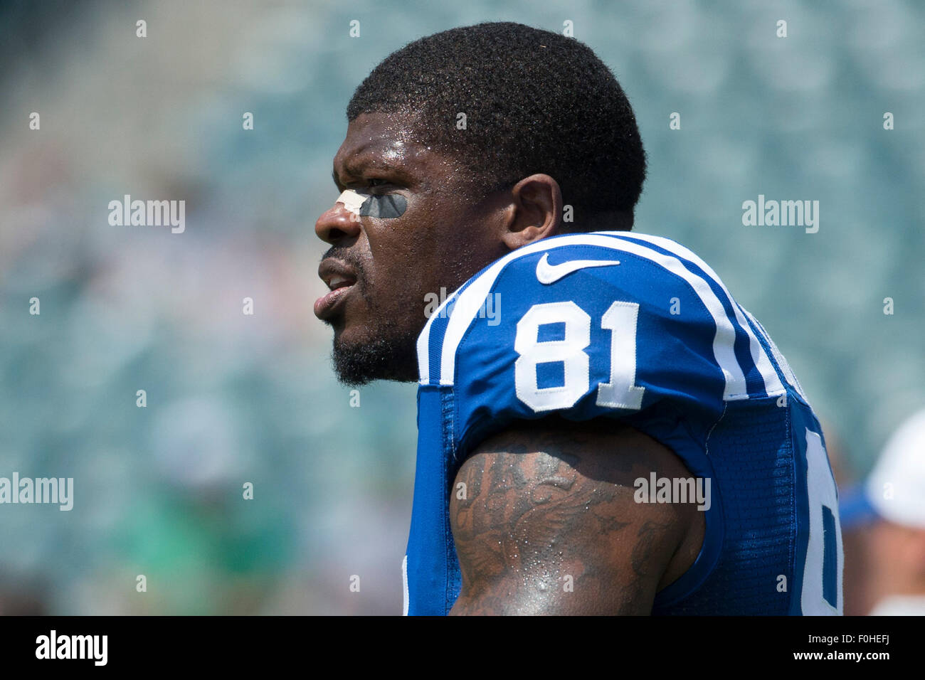 Philadelphia, Pennsylvania, USA. 16th Aug, 2015. Indianapolis Colts ...