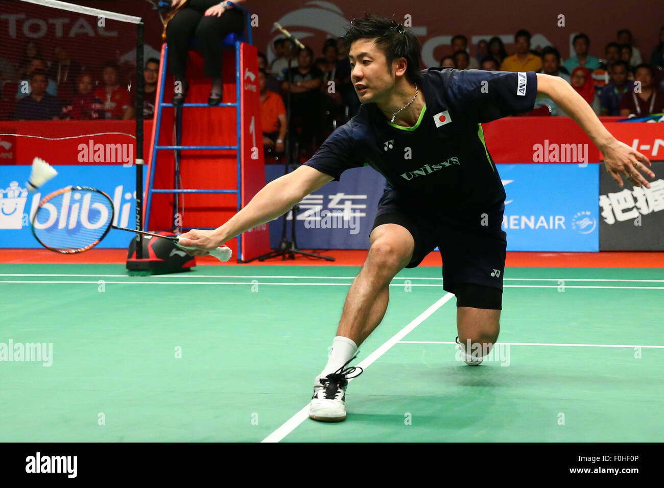 Istora Senayan Arena, Jakarta, Indonesia. 15th Aug, 2015. Kenichi Hayakawa & Hiroyuki Endo (JPN ...