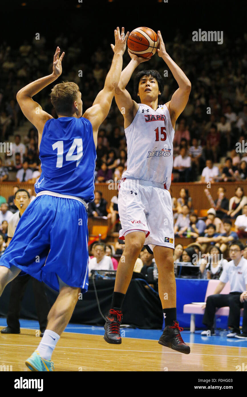 Tokyo, Japan. 15th Aug, 2015. Joji Takeuchi (JPN) Basketball ...