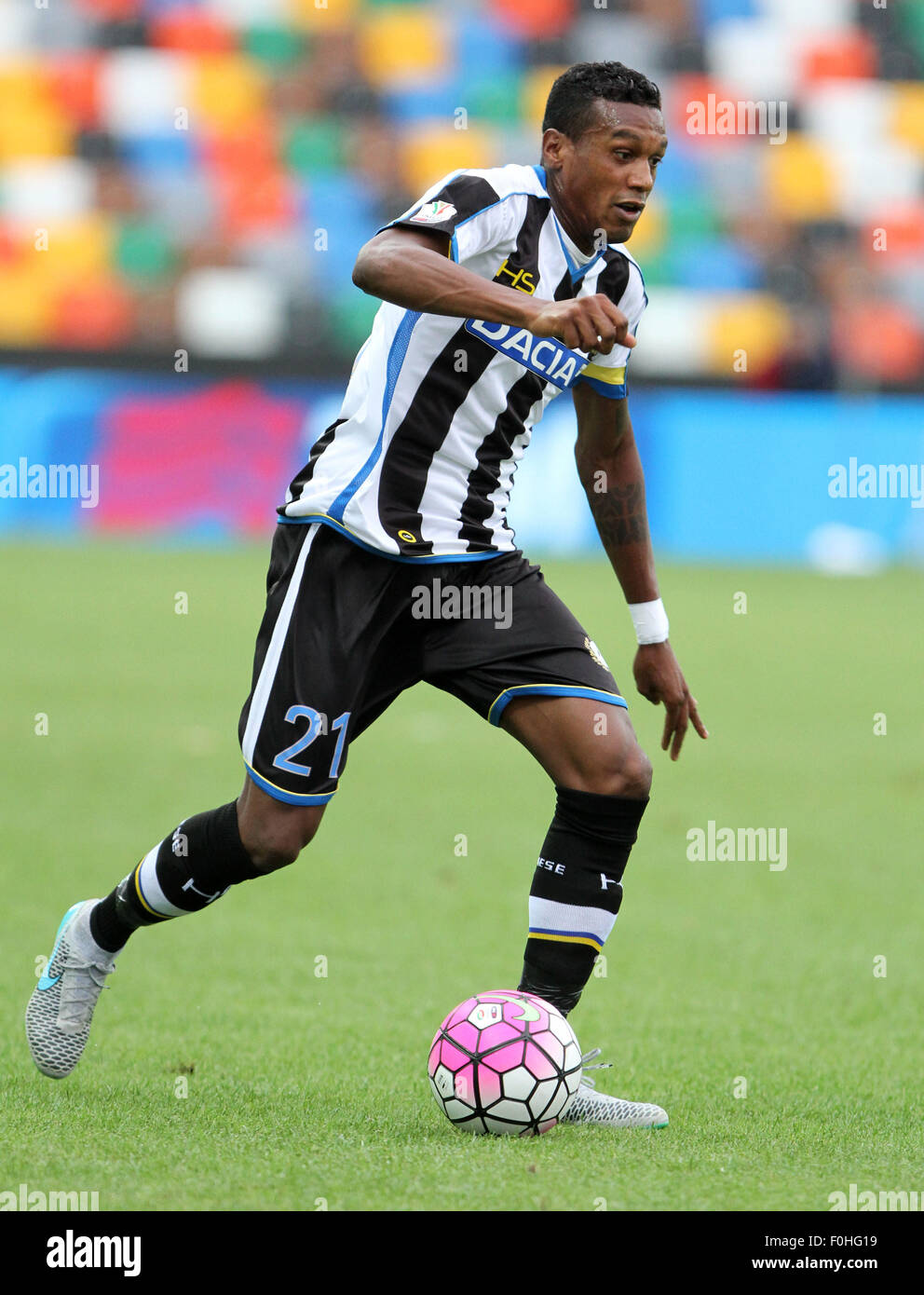 Udine, Italy. 16th August, 2015. Udinese's defender Andrade dos Santos ...
